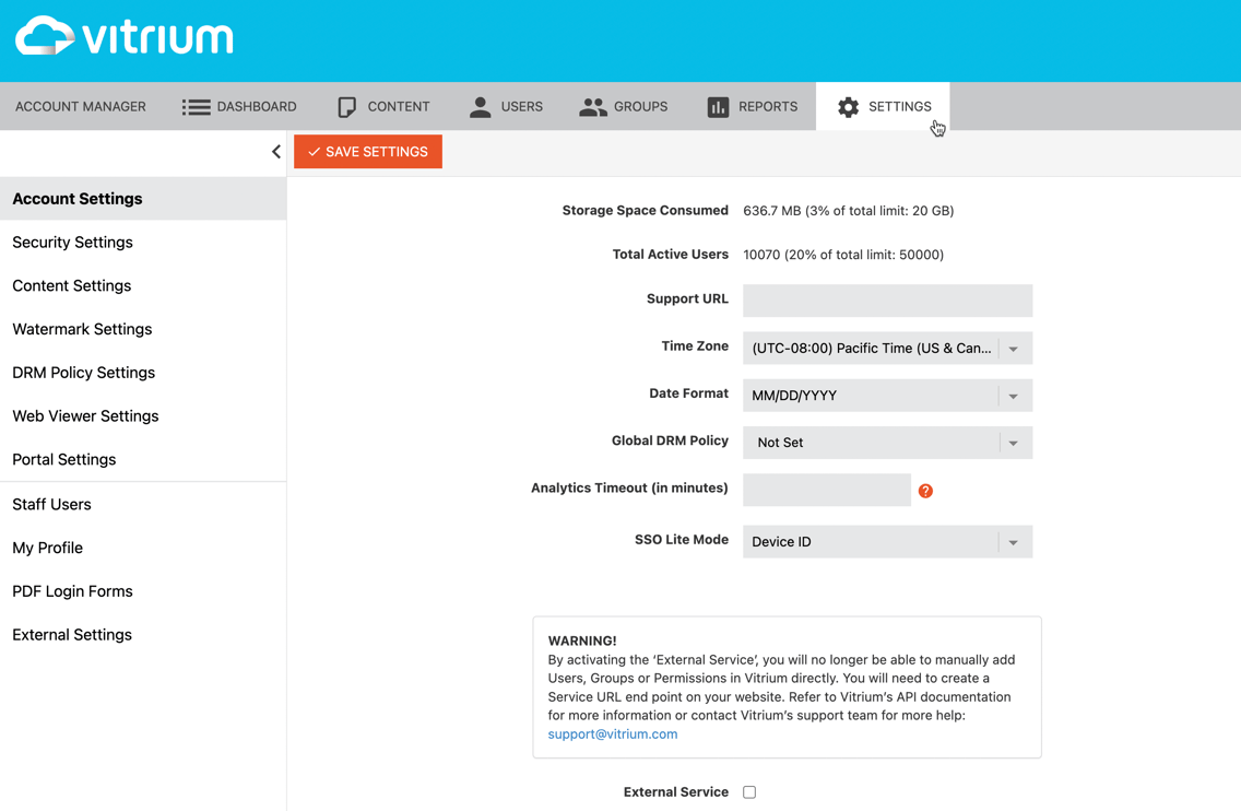 Vitrium Advanced DRM: New SSO Features