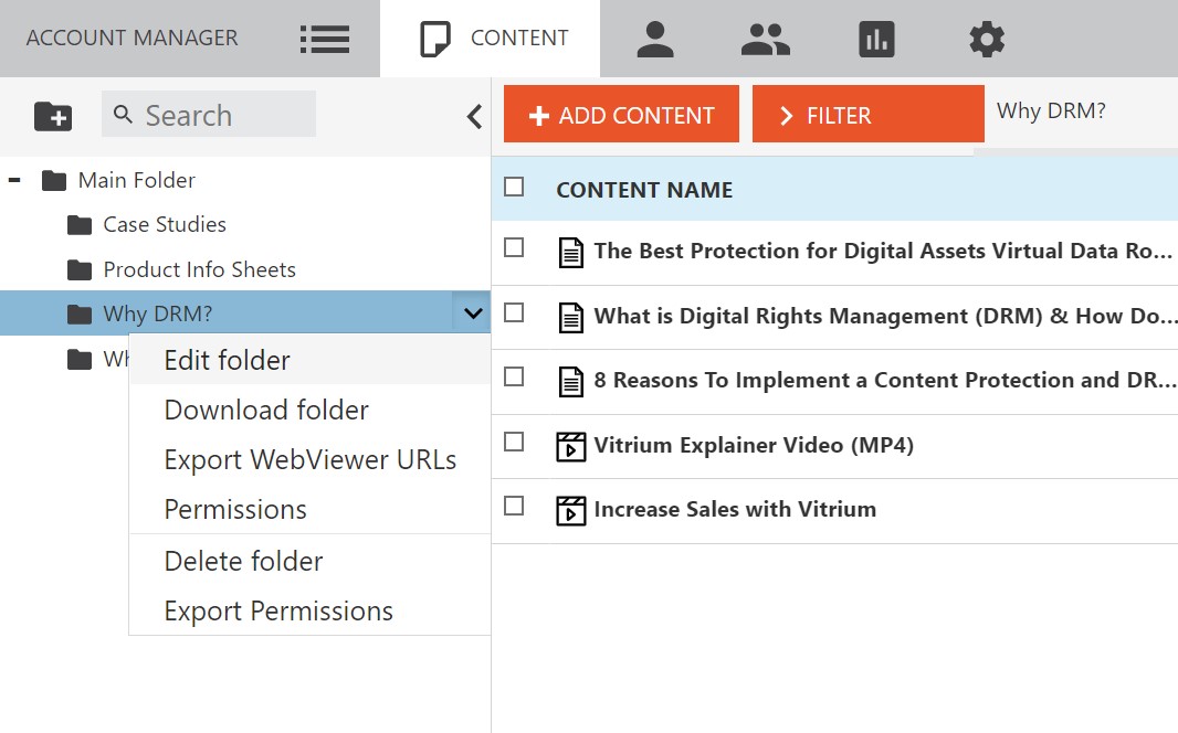 Learn More About Folder Customizations in Vitrium's User Portal