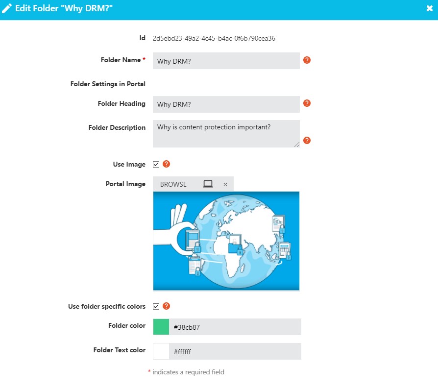 Learn More About Folder Customizations in Vitrium's User Portal