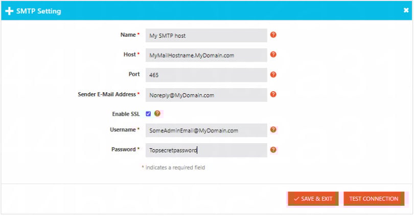 SMTP & Notification Settings | Managing Settings | Vitrium Security